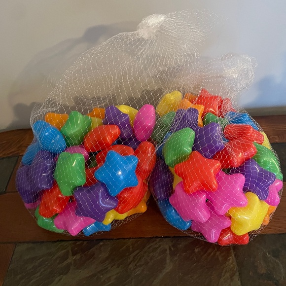 Toys | 10 Piece Plastic Colorful Star Balls 50 Per Bag | Poshmark